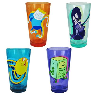 Adventure Time Dance Pint Glass 4-Pack - GeekAlerts