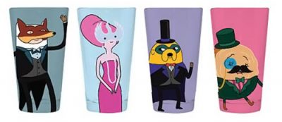Adventure Time Masquerade Characters Pint Glasses - GeekAlerts