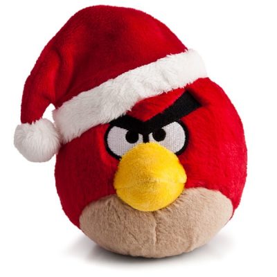Angry Birds Santa Hat Plush - GeekAlerts