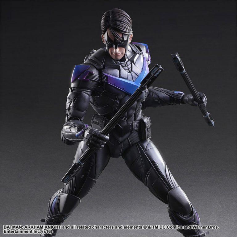 Batman Arkham Knight Nightwing Play Arts Kai Action Figure - GeekAlerts