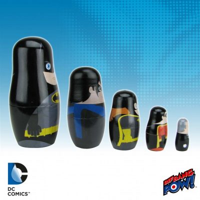 Batman Family Wood Nesting Dolls - GeekAlerts