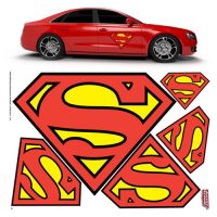 DC Comics Superman Car Graphics Set - GeekAlerts