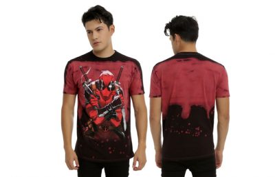Deadpool Red Wash T-Shirt - GeekAlerts