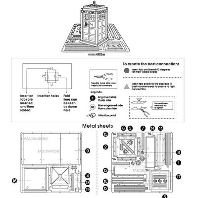 Doctor Who Metal Earth TARDIS 3D Model - GeekAlerts