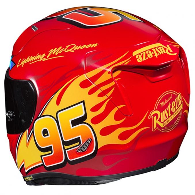 Lightning McQueen Motorcycle Helmet - GeekAlerts