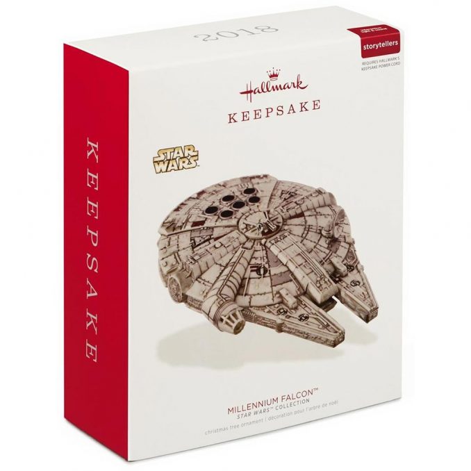 Millennium Falcon Ornament With Light and Sound - GeekAlerts