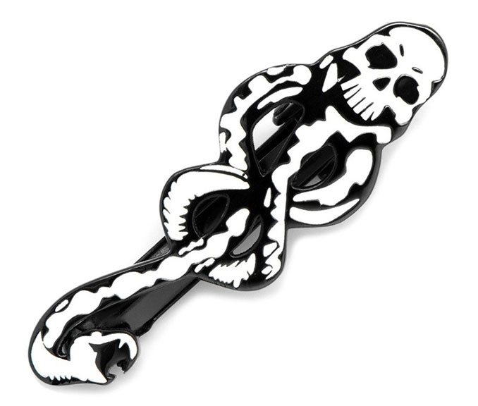 Officially Licensed Harry Potter Dark Mark Tie Bar - GeekAlerts