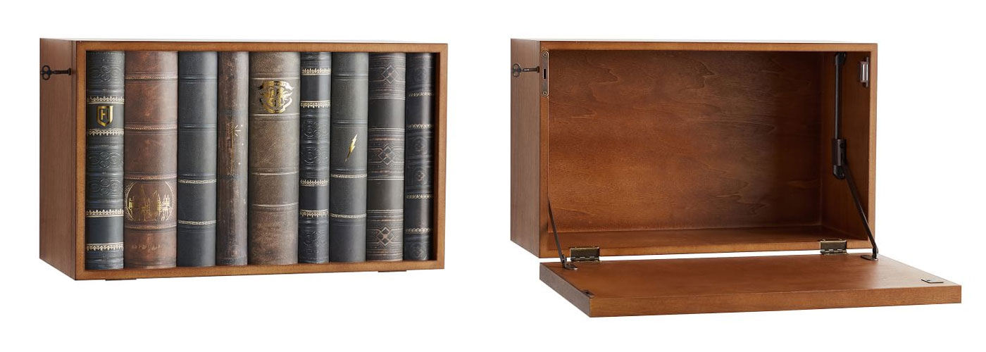 Harry Potter Faux Book Shelf Lockbox - GeekAlerts