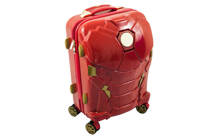 Marvel Iron Man 24-Inch Light Up Spinner Suitcase - GeekAlerts