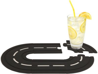 Kikkerland Speedway Interlocking Coasters - GeekAlerts