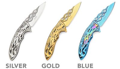 Legends of Fire Folding Knives - GeekAlerts