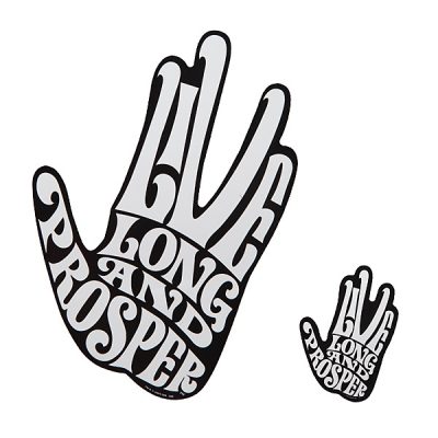 Live Long & Prosper: Spock Car Decal - GeekAlerts