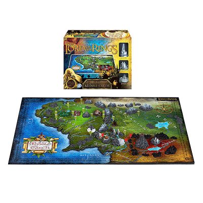 Lord of the Rings Map of Middle Earth 3D Puzzle - GeekAlerts