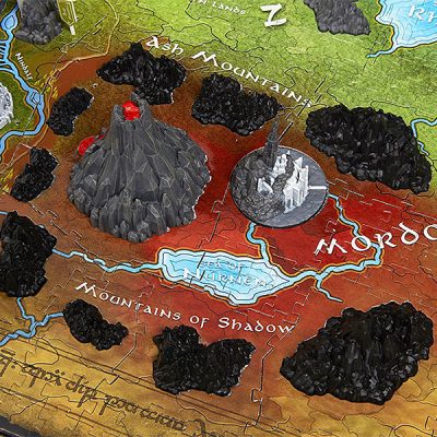 Lord of the Rings Map of Middle Earth 3D Puzzle - GeekAlerts