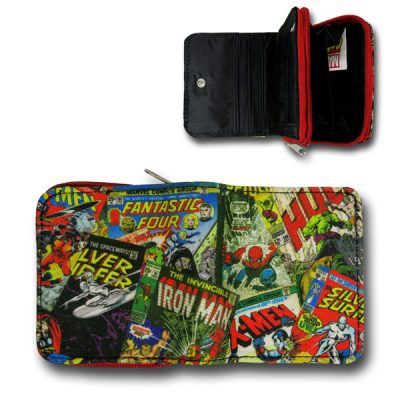 Marvel Comics Collage Zip Wallet - GeekAlerts