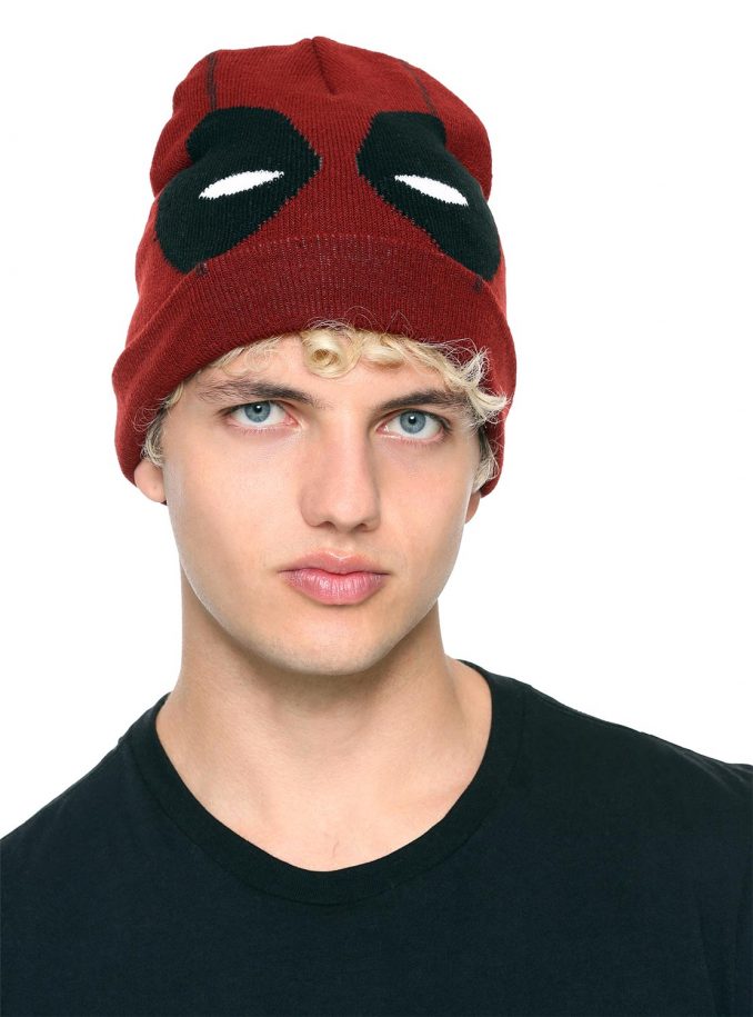 Marvel Deadpool Face Watchman Beanie - GeekAlerts