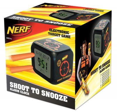 NERF Shoot to Snooze Alarm Clock - GeekAlerts
