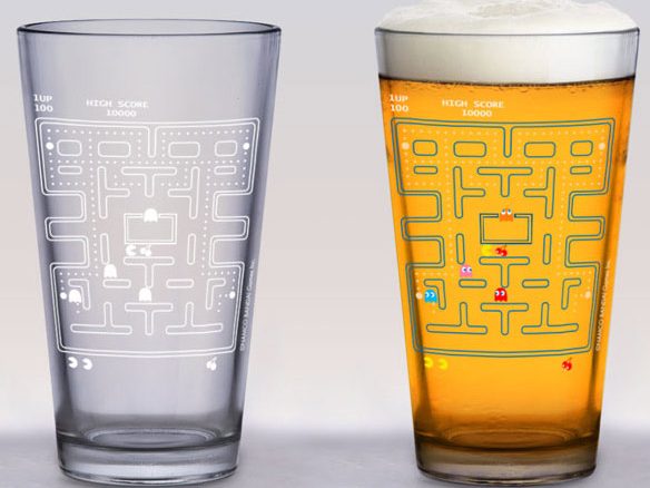Pac-Man Pint Glasses Set