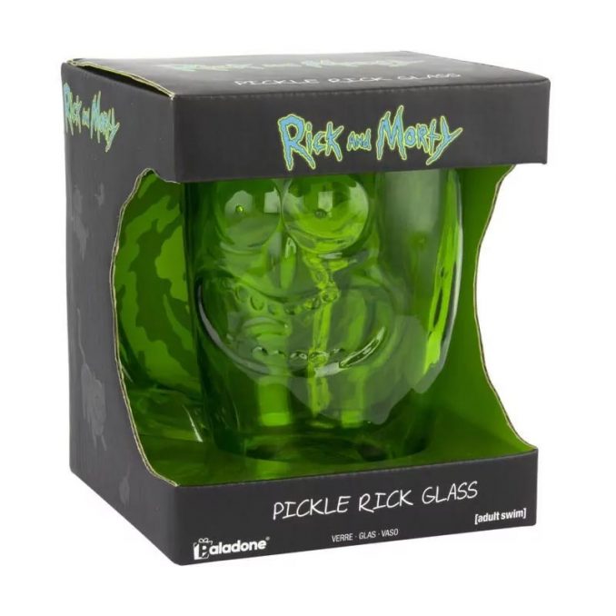 Pickle Rick Stein Glass - GeekAlerts