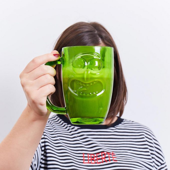 Pickle Rick Stein Glass - GeekAlerts