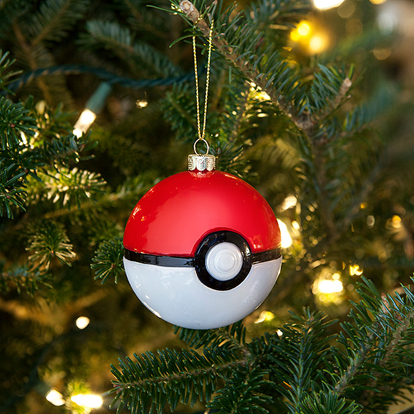 Poké Ball Glass Ornament Set - GeekAlerts