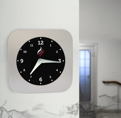 Smoke Alarm Clock - GeekAlerts