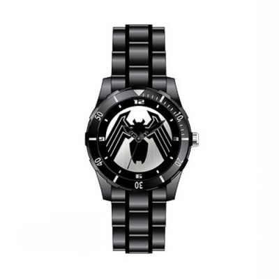 Spider-Man Venom Logo Black Bracelet Watch - GeekAlerts