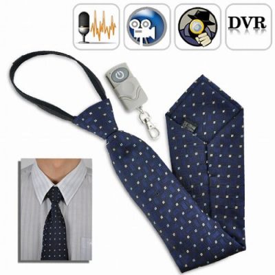 Spy Camera Tie with Wireless Remote - GeekAlerts