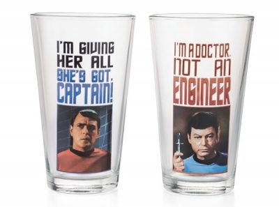 Star Trek Pint Glass Set - GeekAlerts