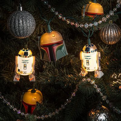 Star Wars Boba Fett Helmet String Lights - GeekAlerts