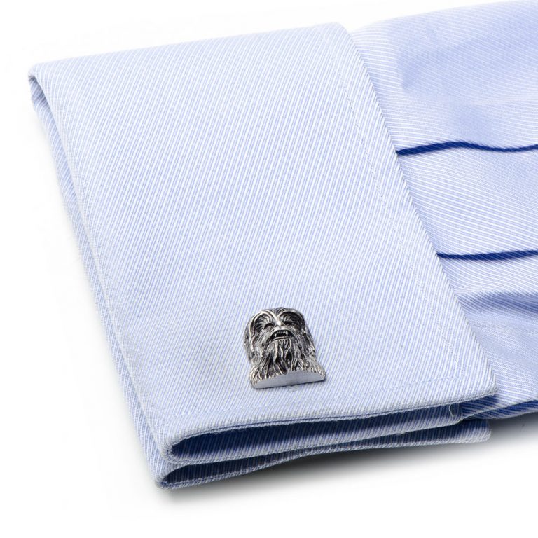 Star Wars 3-D Palladium Chewbacca Cufflinks - GeekAlerts