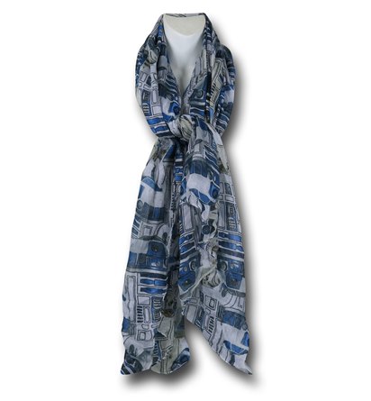 Star Wars R2-D2 Women's Fashion Scarf - GeekAlerts