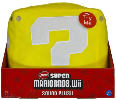Super Mario Question Mark Sound Plush - GeekAlerts