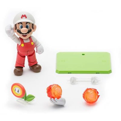 Super Mario Fire Mario SH Figuarts Action Figure - GeekAlerts