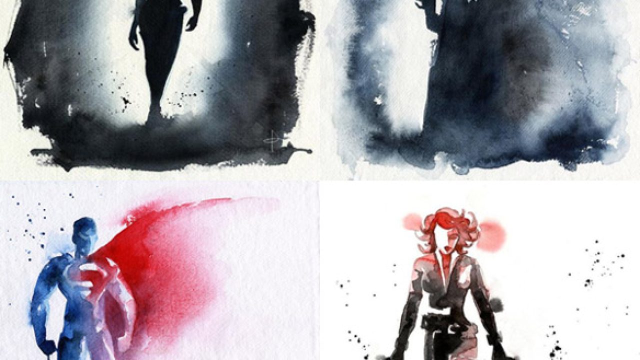 Marvel Splatter Art
