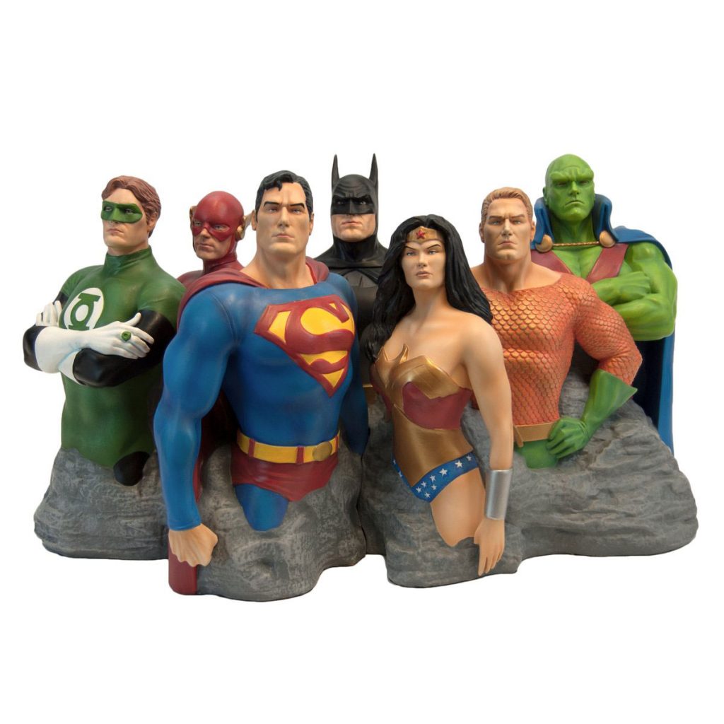 Justice League Original 7 by Alex Ross Fine Art Sculpture - GeekAlerts