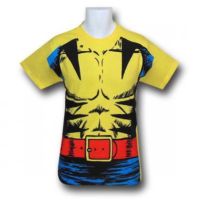 Wolverine Retro Muscle Costume T-Shirt - GeekAlerts