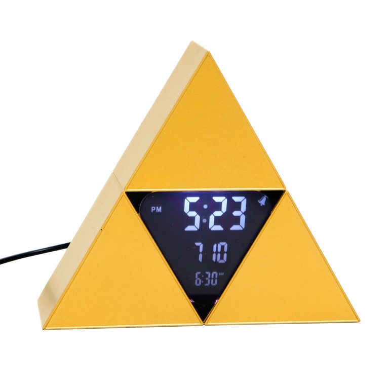 The Legend of Zelda TriForce Alarm Clock - GeekAlerts
