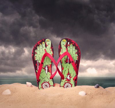 Zombie Flip Flops - GeekAlerts