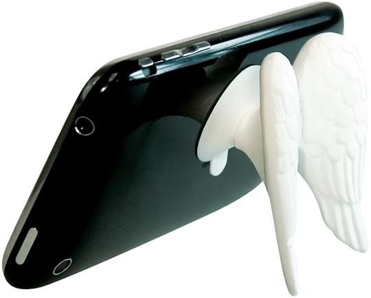 On Angel's Wings iPhone Stand - GeekAlerts