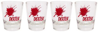 Dexter Blood Splat Shot Glasses - GeekAlerts